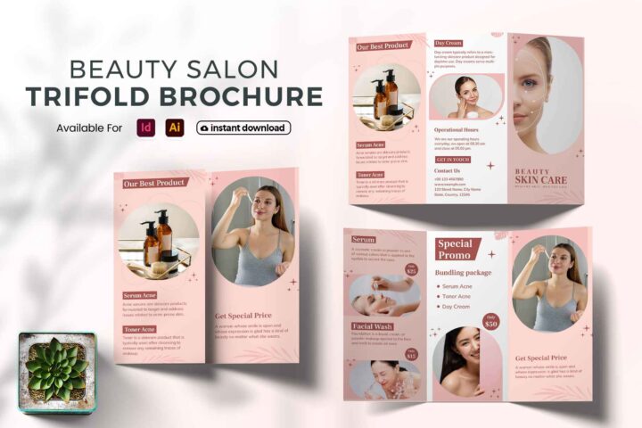Luxury Hotel Brochure Trifold Template | A4 Paper Size