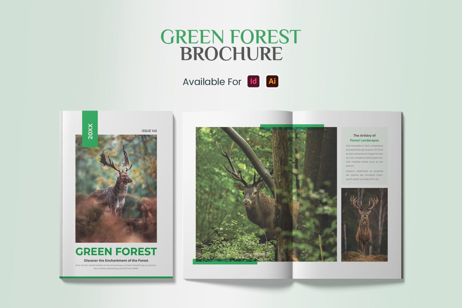 Green Forest Brochure Layout | 16+ Pages Design Template