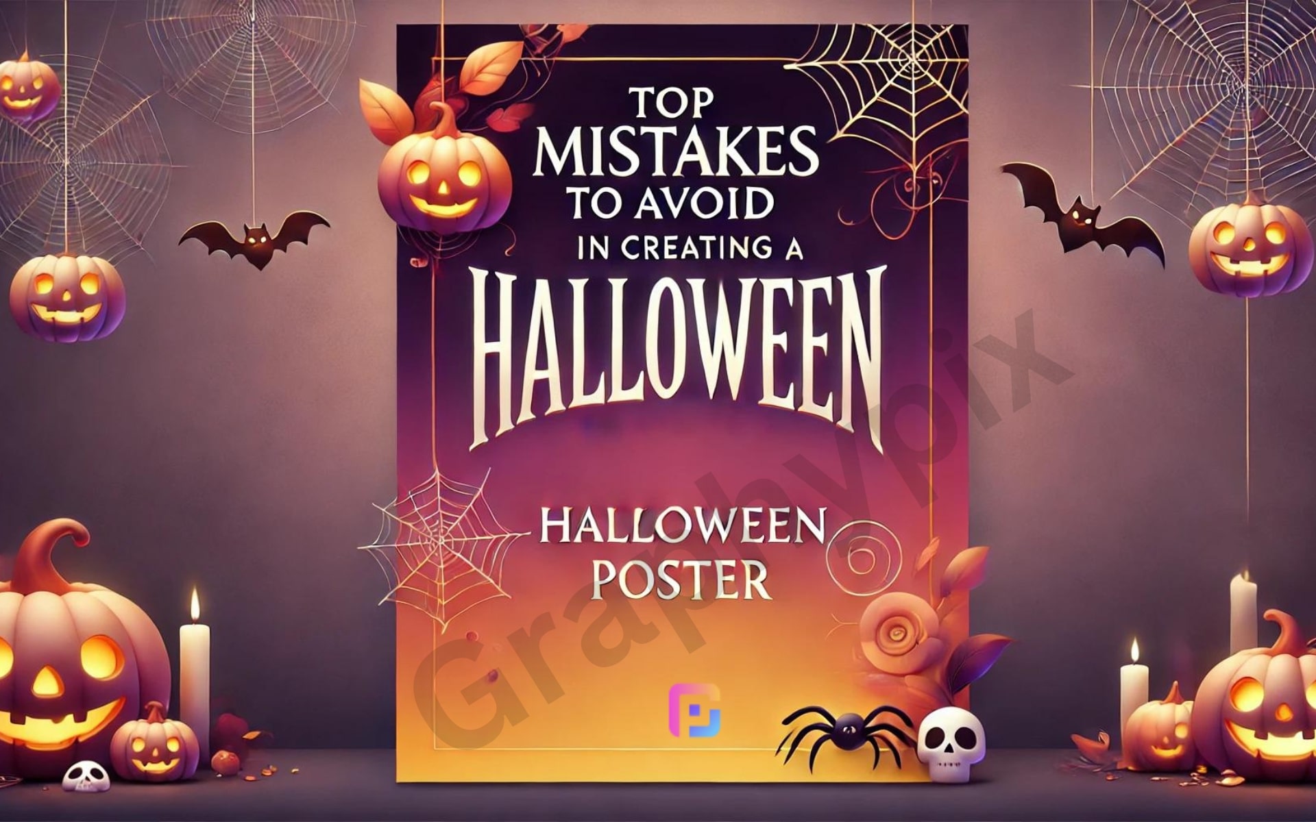 Printable halloween posters template