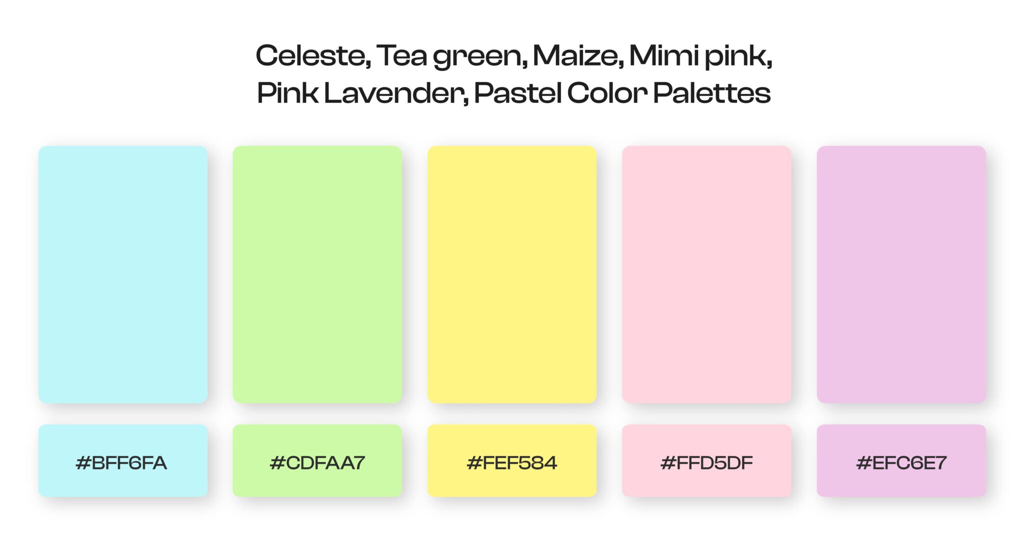 25 premium Pastel Color Palettes for your brand
