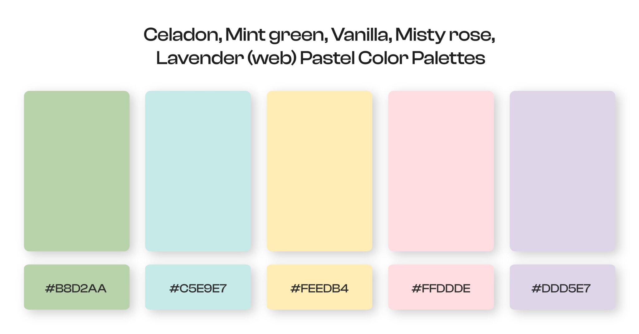 25 premium Pastel Color Palettes for your brand
