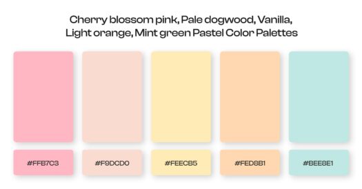 25 premium Pastel Color Palettes for your brand