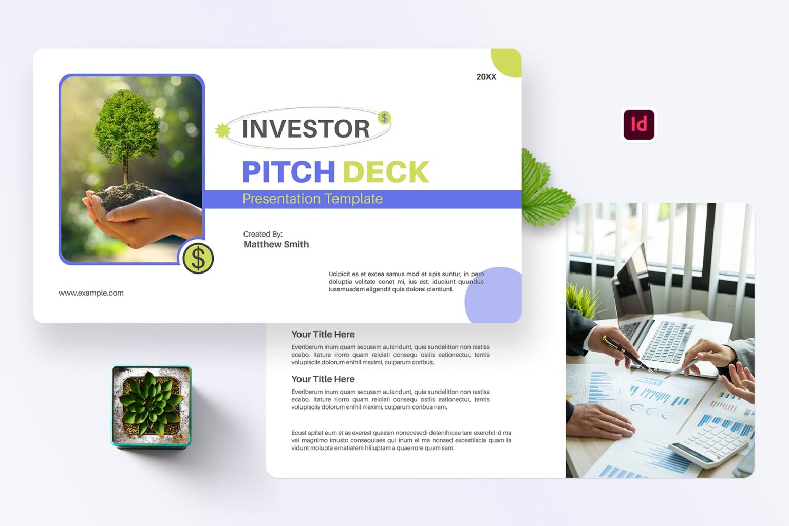 Best Investor Pitch Decks Template – 22 Pages Attractive Design – GraphyPix LLC