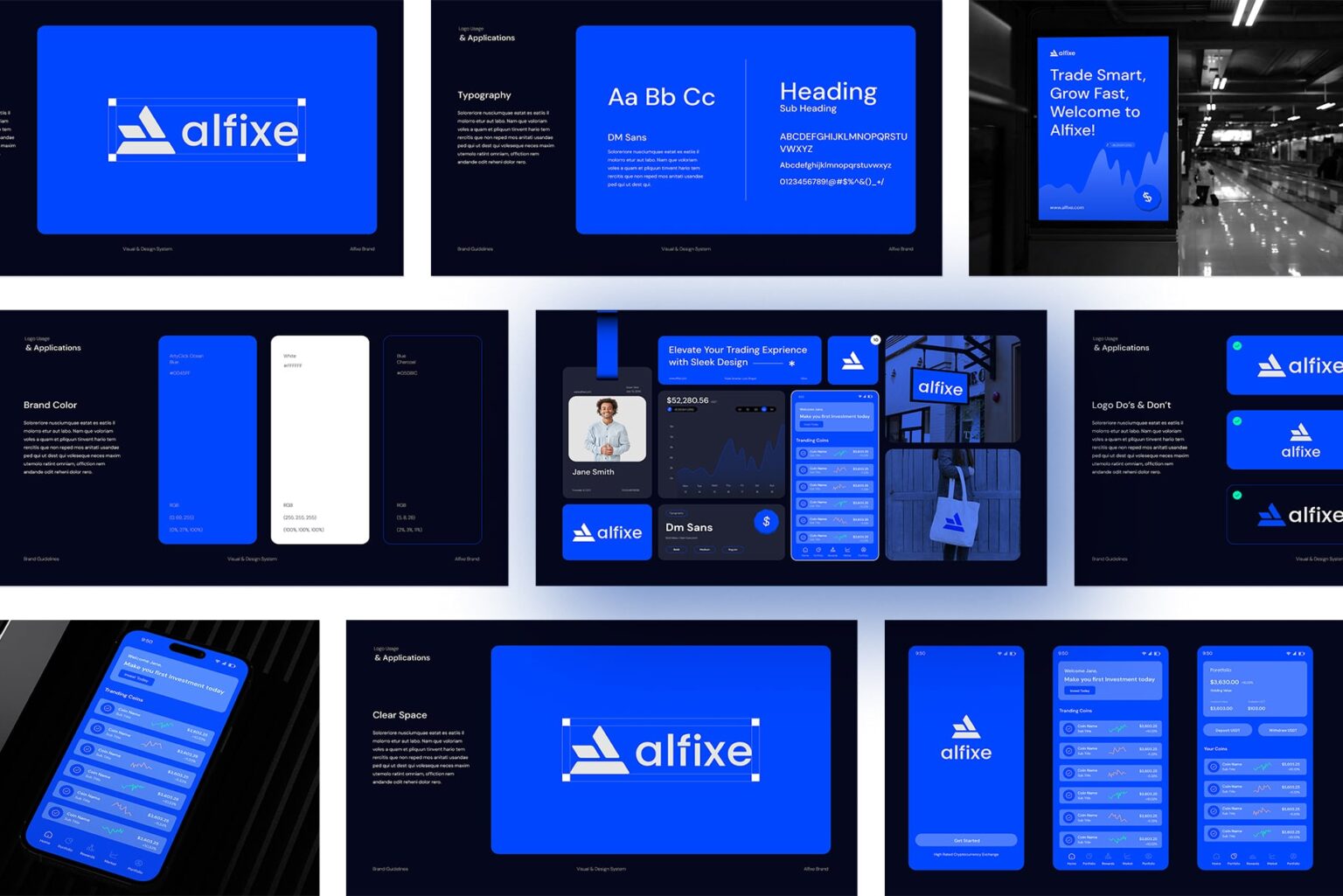 Utopia V2 | Brand Guidelines Template | 55+ Modern Unique Slides – GraphyPix LLC