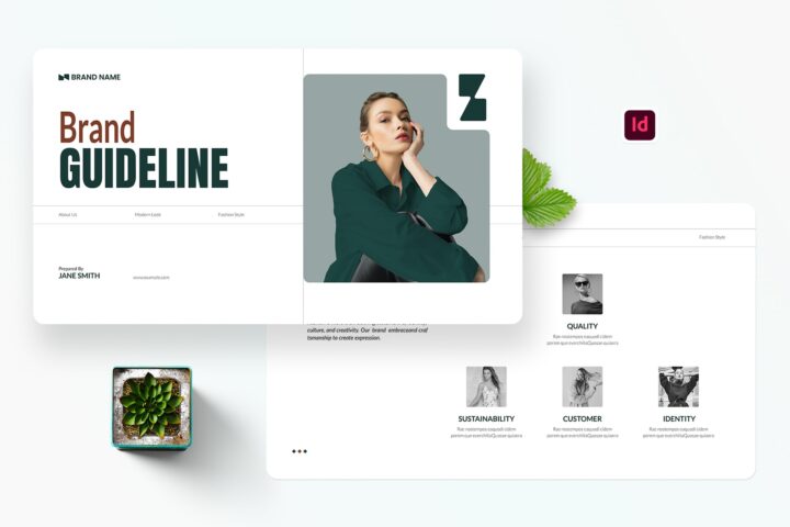 Utopia V2 | Brand Guidelines Template | 55+ Modern Unique Slides – GraphyPix LLC