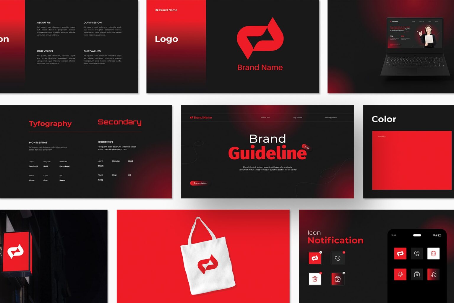 Pitch Deck Presentation Template - 22+ Modern Unique Design – GraphyPix LLC