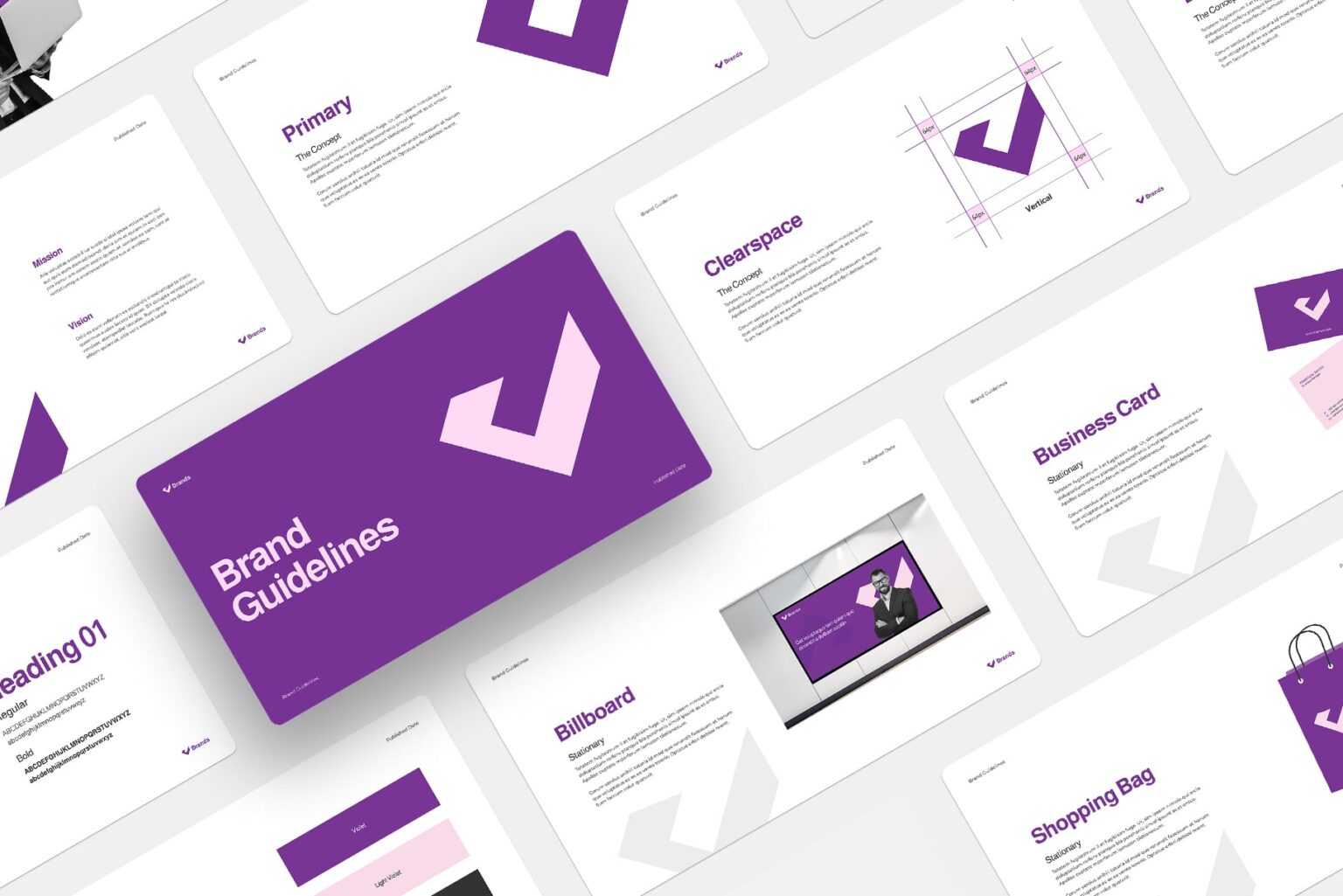 Best Brand Guideline Presentation Template | 22+ Slides